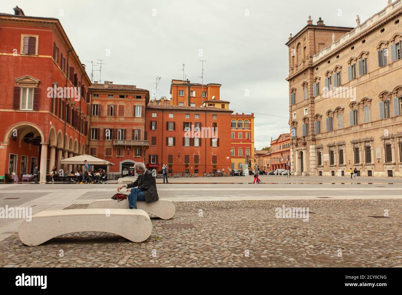 Piazza Roma in Modena city, Italy 11 Stock Photo - Alamy