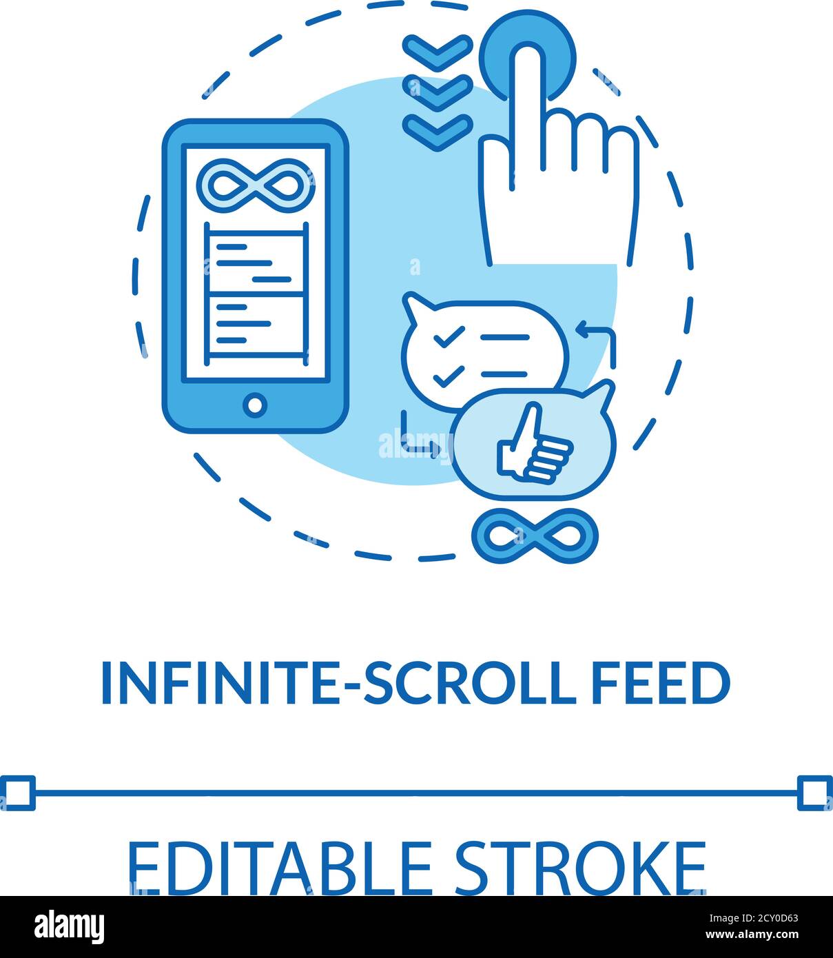 Infinite scrolling Stock Vector Images - Alamy