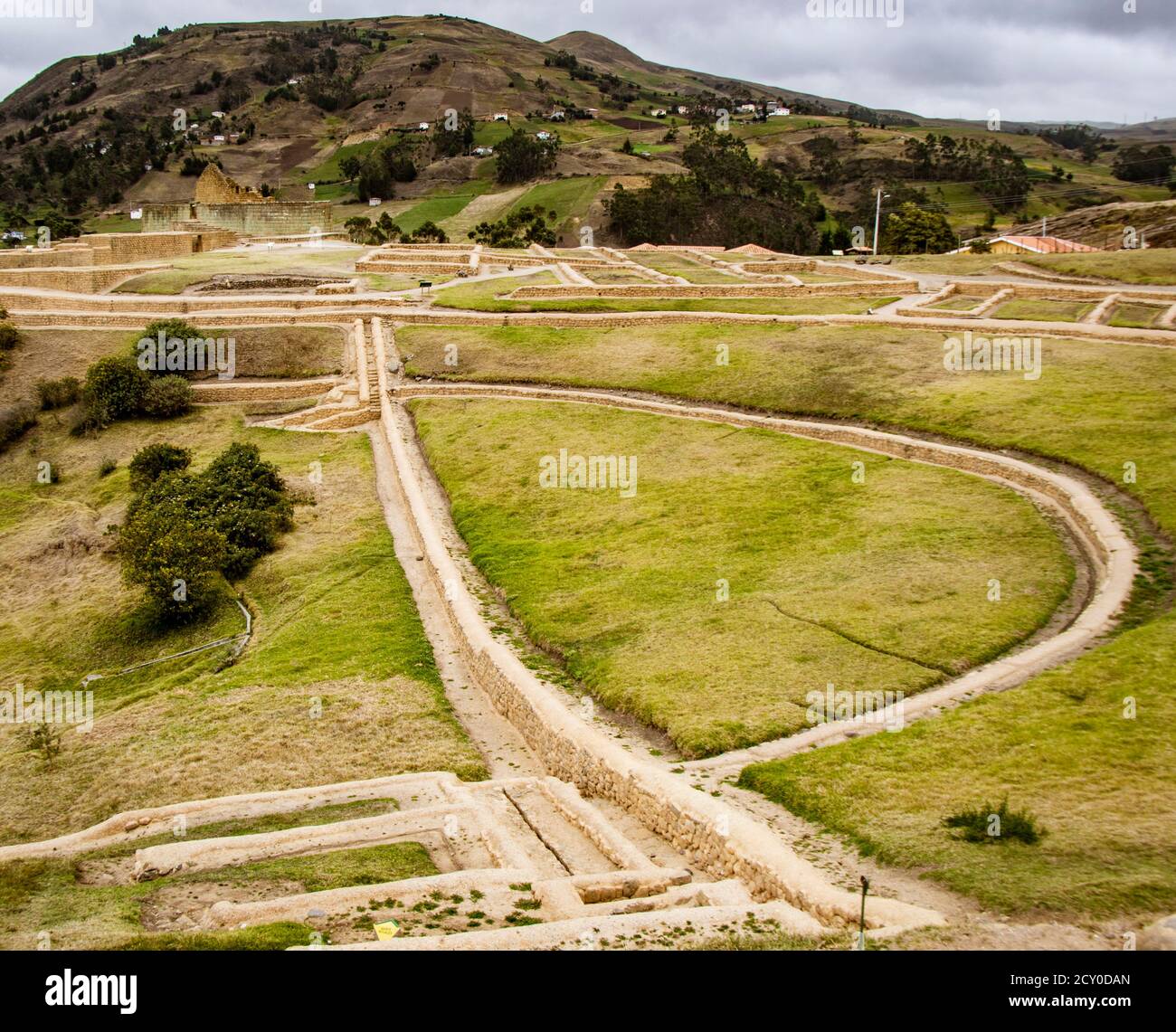 Inca Pirca is the oldest and most famous Inca ruins in Ecuador Stock ...