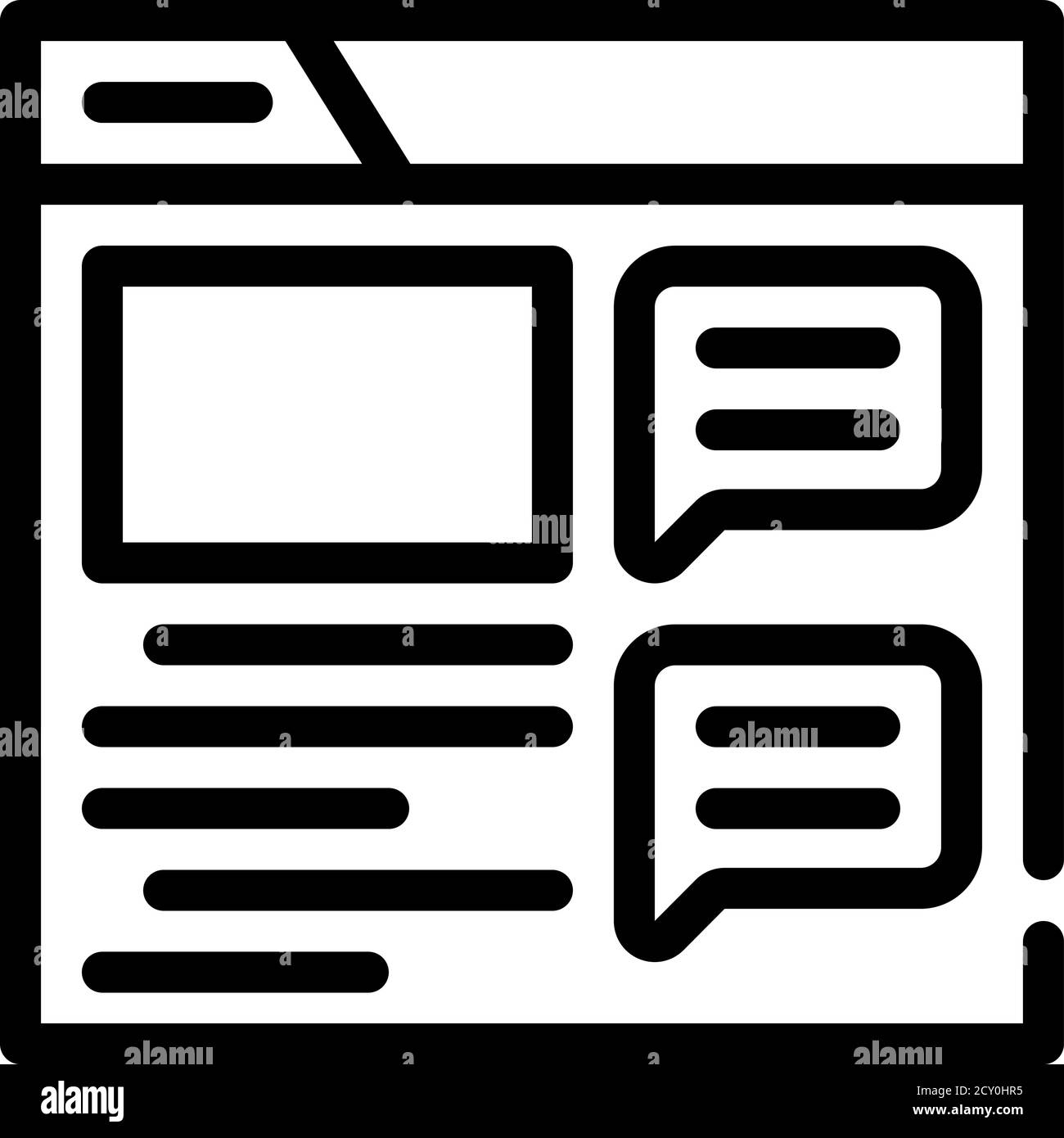 product characteristics and communication with client line icon vector ...