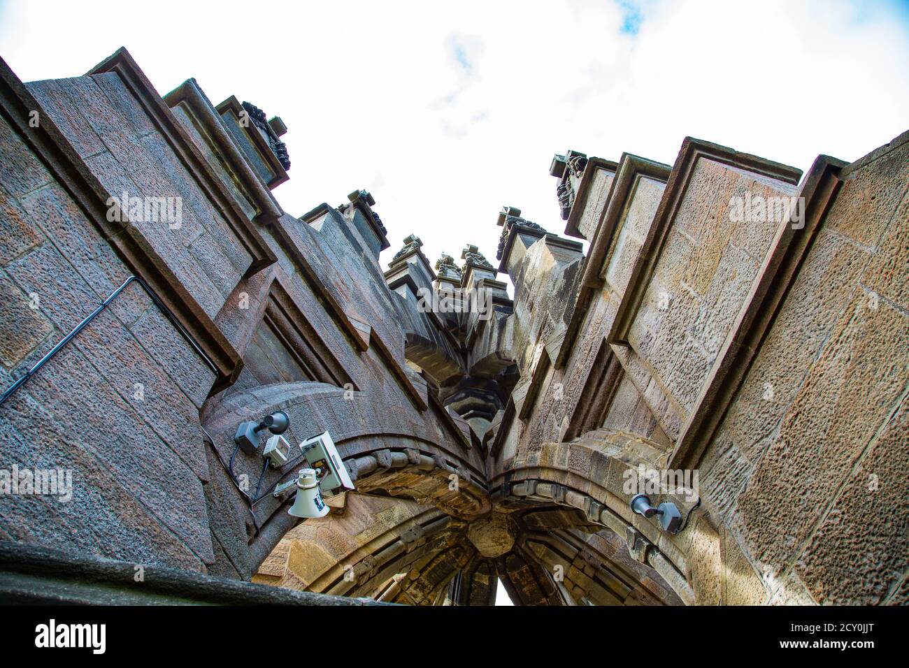 Gothic open dome detail on stone monument Stock Photo - Alamy