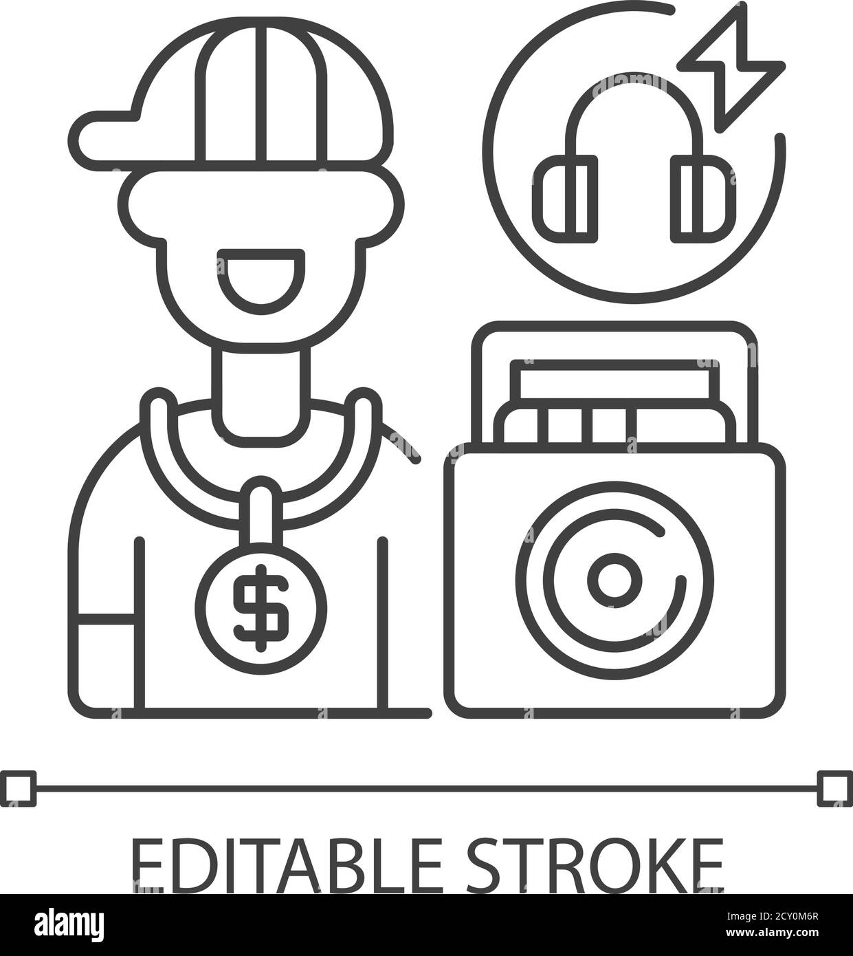 Hip hop music artist Stock Vector Images - Alamy