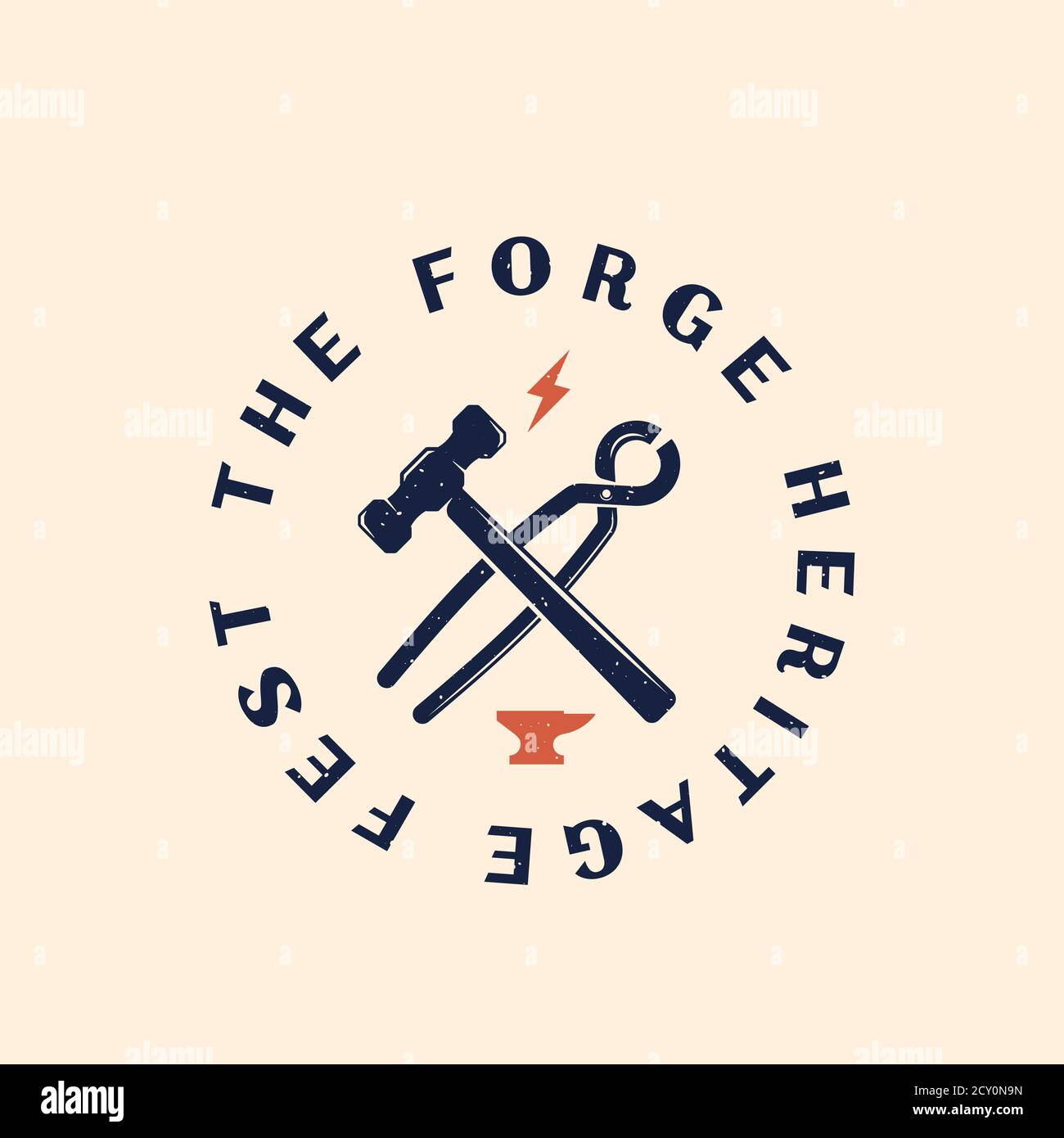 Metal forge festival Stock Vector Images - Alamy