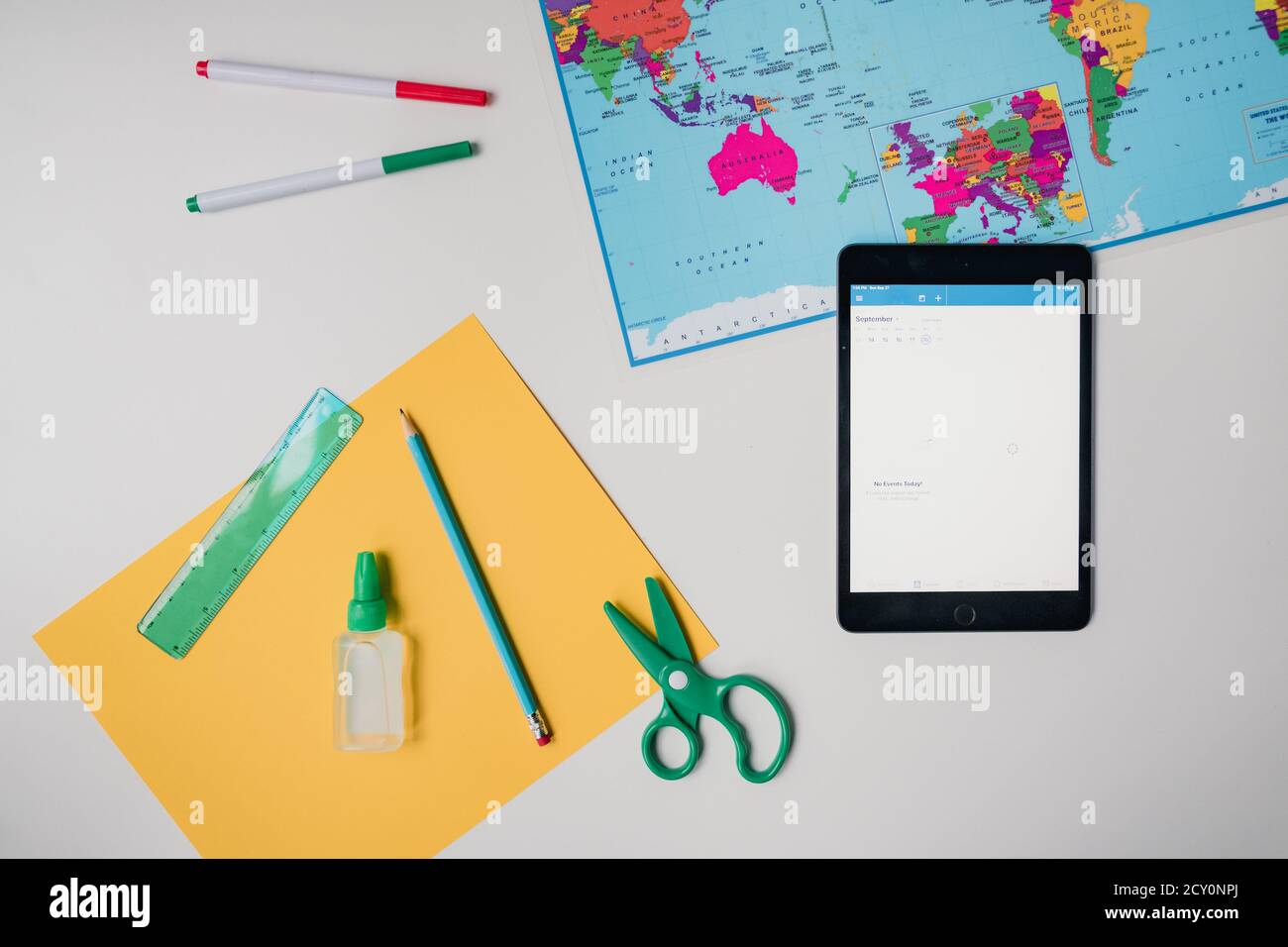 Kids school materials hi-res stock photography and images - Alamy