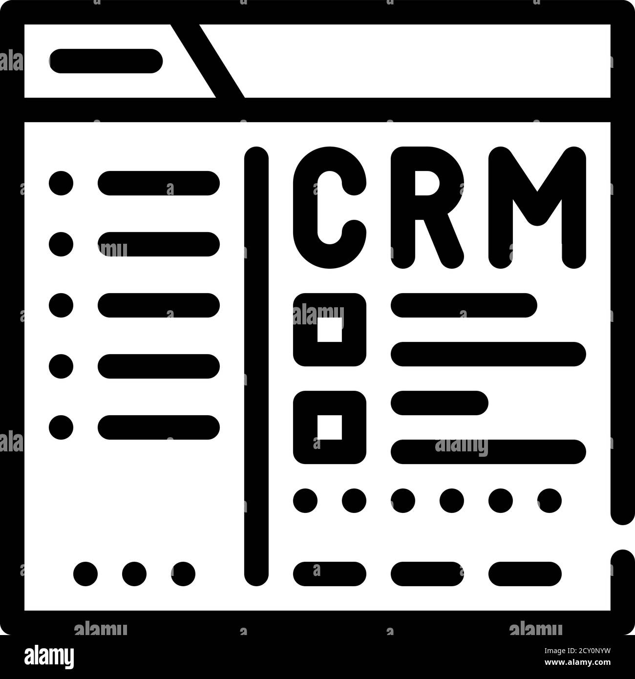 Crm icon Black and White Stock Photos & Images - Alamy