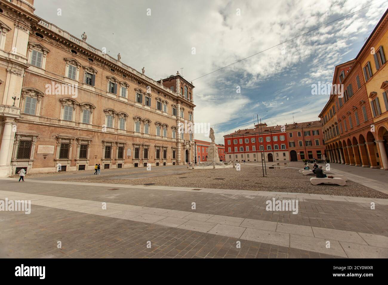 Piazza Roma in Modena city, Italy 8 Stock Photo - Alamy