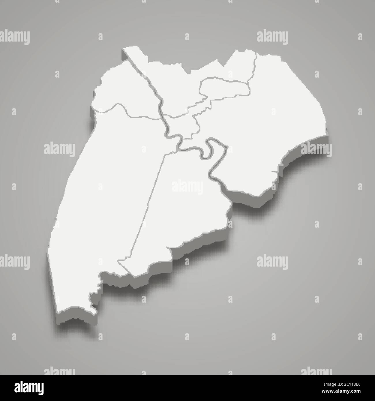 Map of samut songkhram Stock Vector Images - Alamy