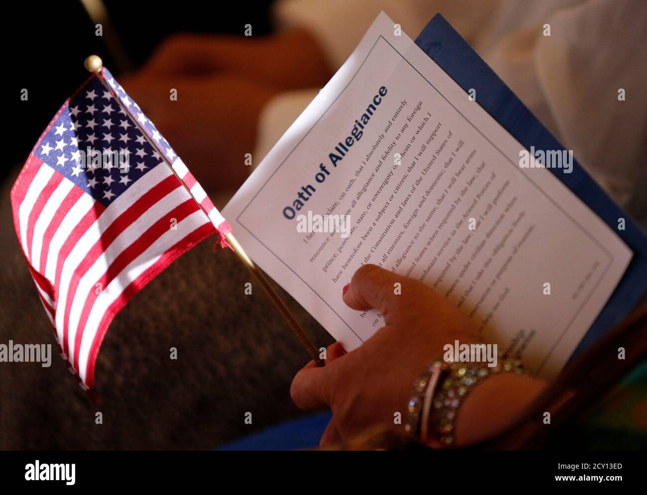 Oath Allegiance Naturalization Ceremony High Resolution Stock ...
