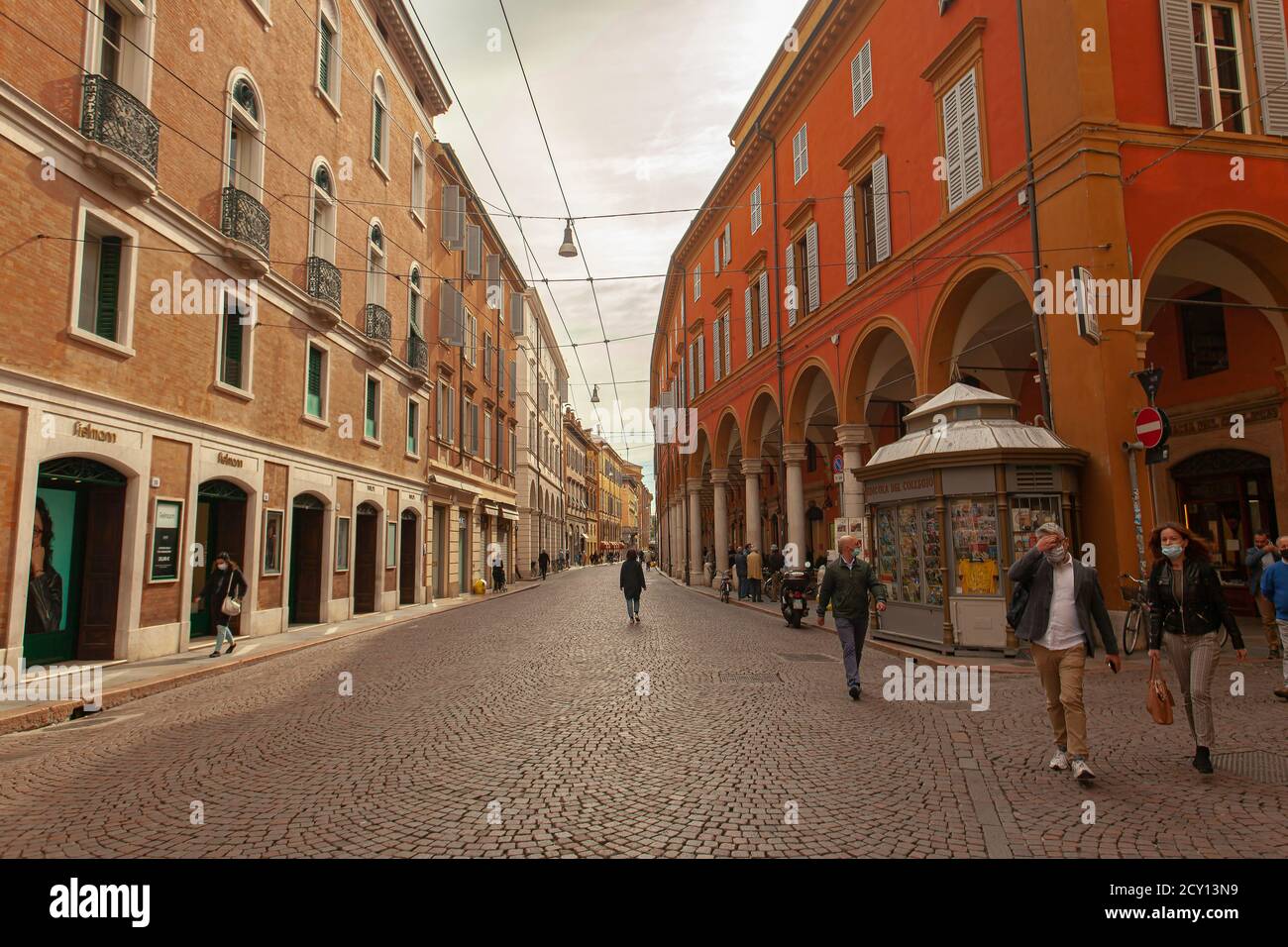View of Via Emilia Centro in Modena, Italy 6 Stock Photo - Alamy