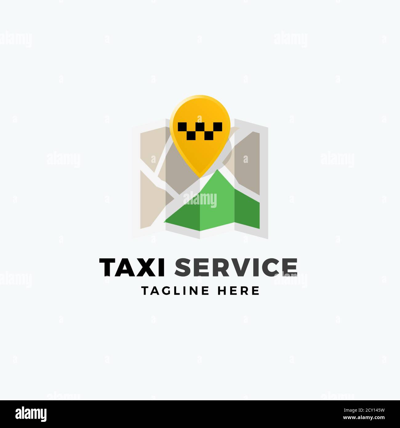 Taxi Service Point Abstract Vector App Icon, Sign, Emblem or Logo ...