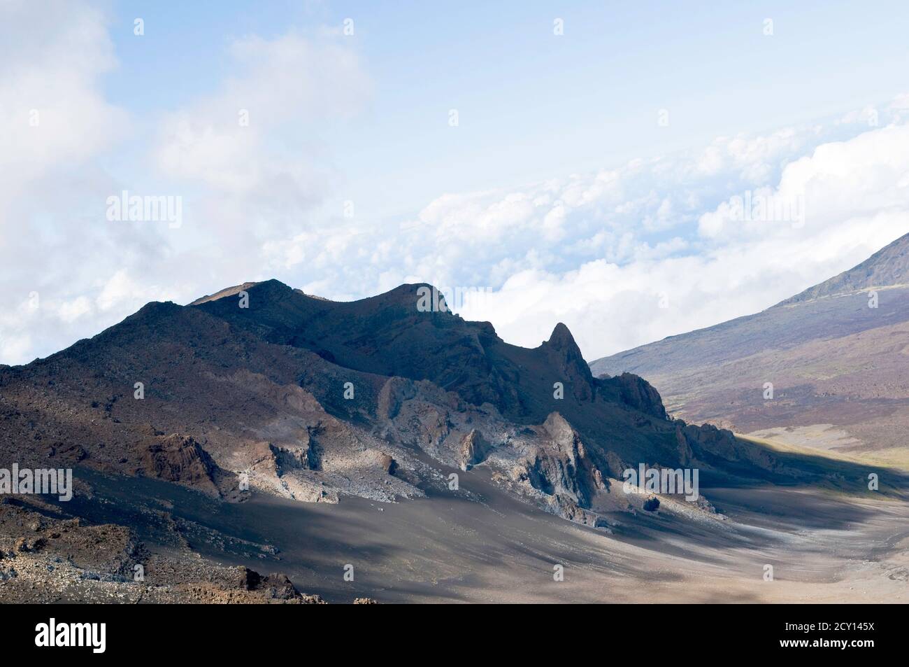Haleakala National Park, in Maui, Hawaii, offer a landscape of dormant ...