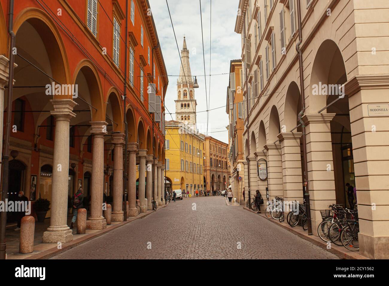 View of Via Emilia Centro in Modena, Italy 13 Stock Photo - Alamy