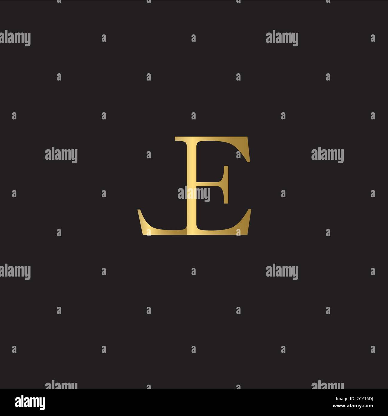 L, E letters vector logo. L,E letters monogram. L,E emblem Stock Vector ...