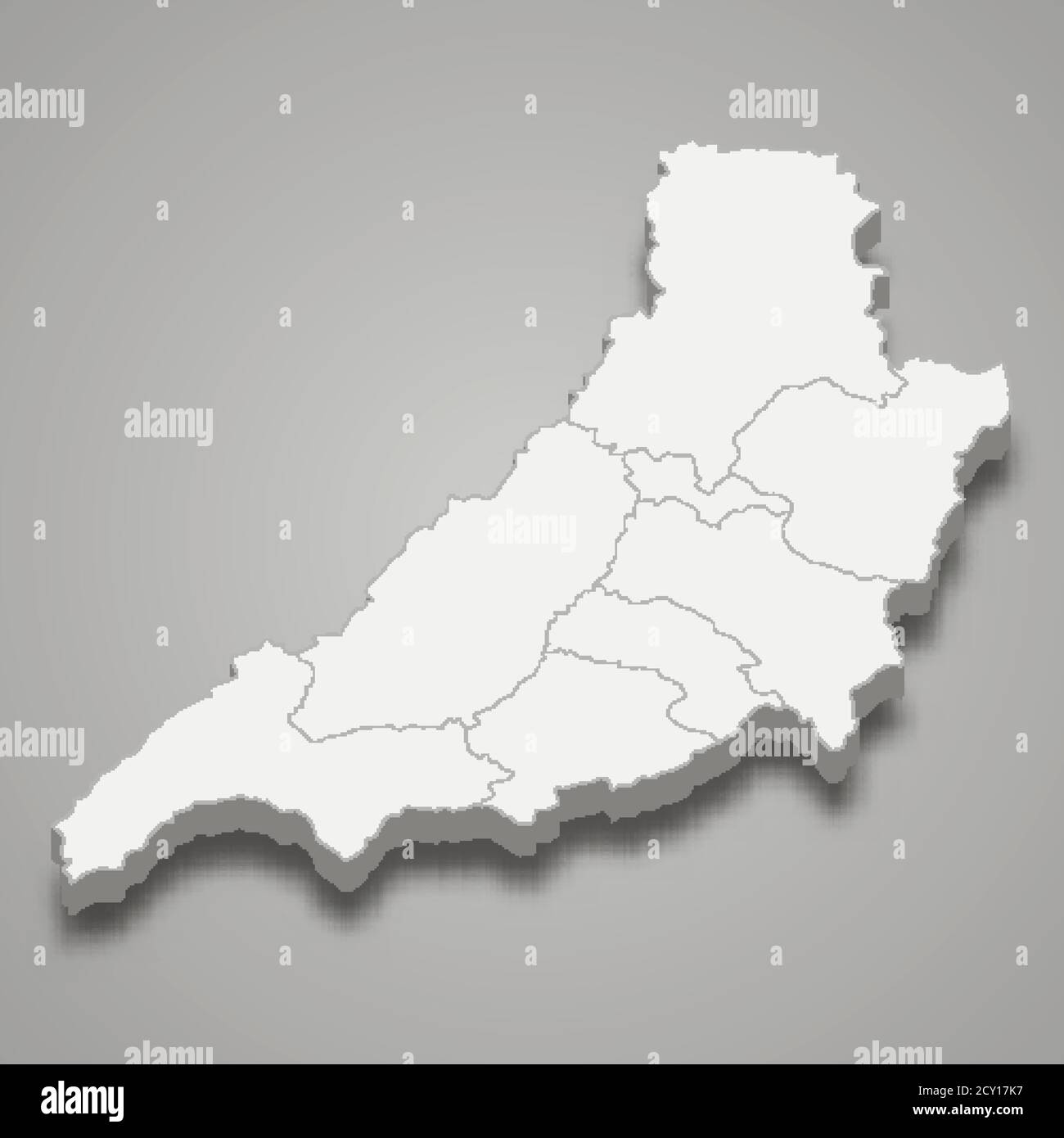 3d map of Phrae is a province of Thailand Stock Vector Image & Art - Alamy