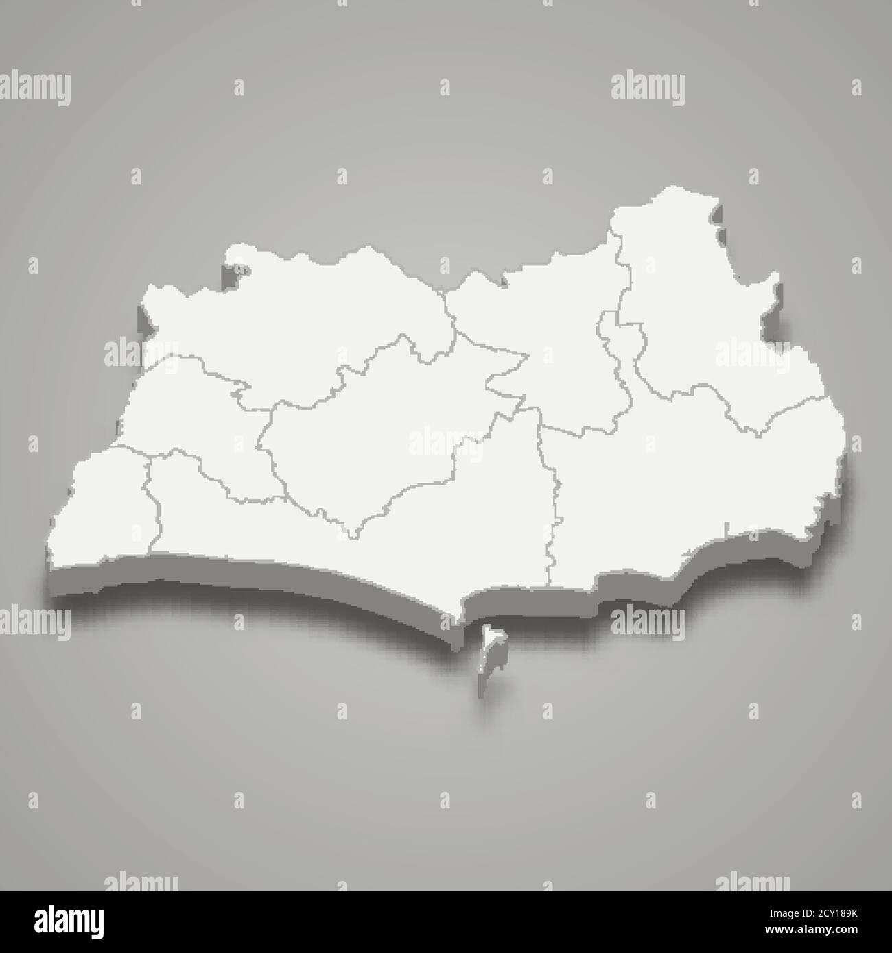 3d map of Rayong is a province of Thailand Stock Vector Image & Art - Alamy