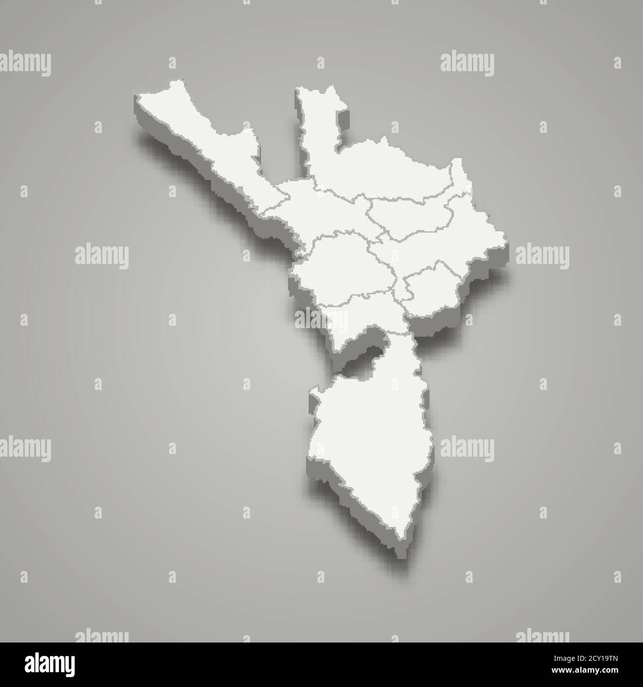 3d map of Tak is a province of Thailand Stock Vector Image & Art - Alamy