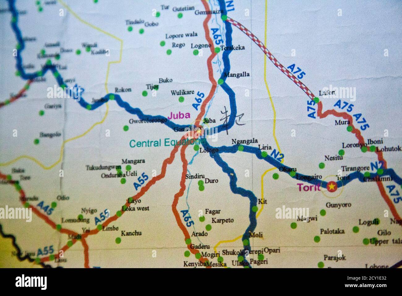 Juba map hi-res stock photography and images - Alamy