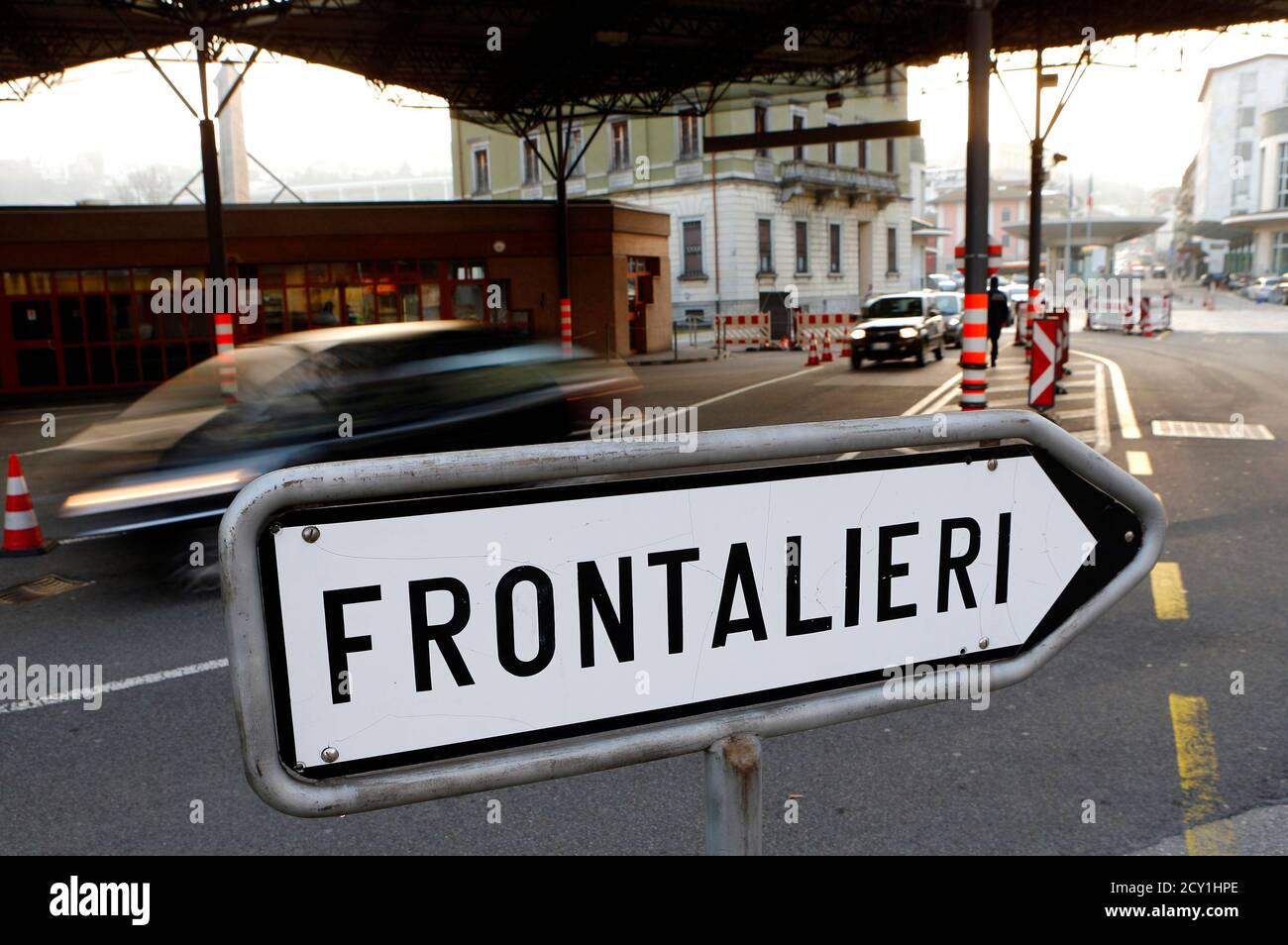 Switzerland border at chiasso hi-res stock photography and images - Alamy