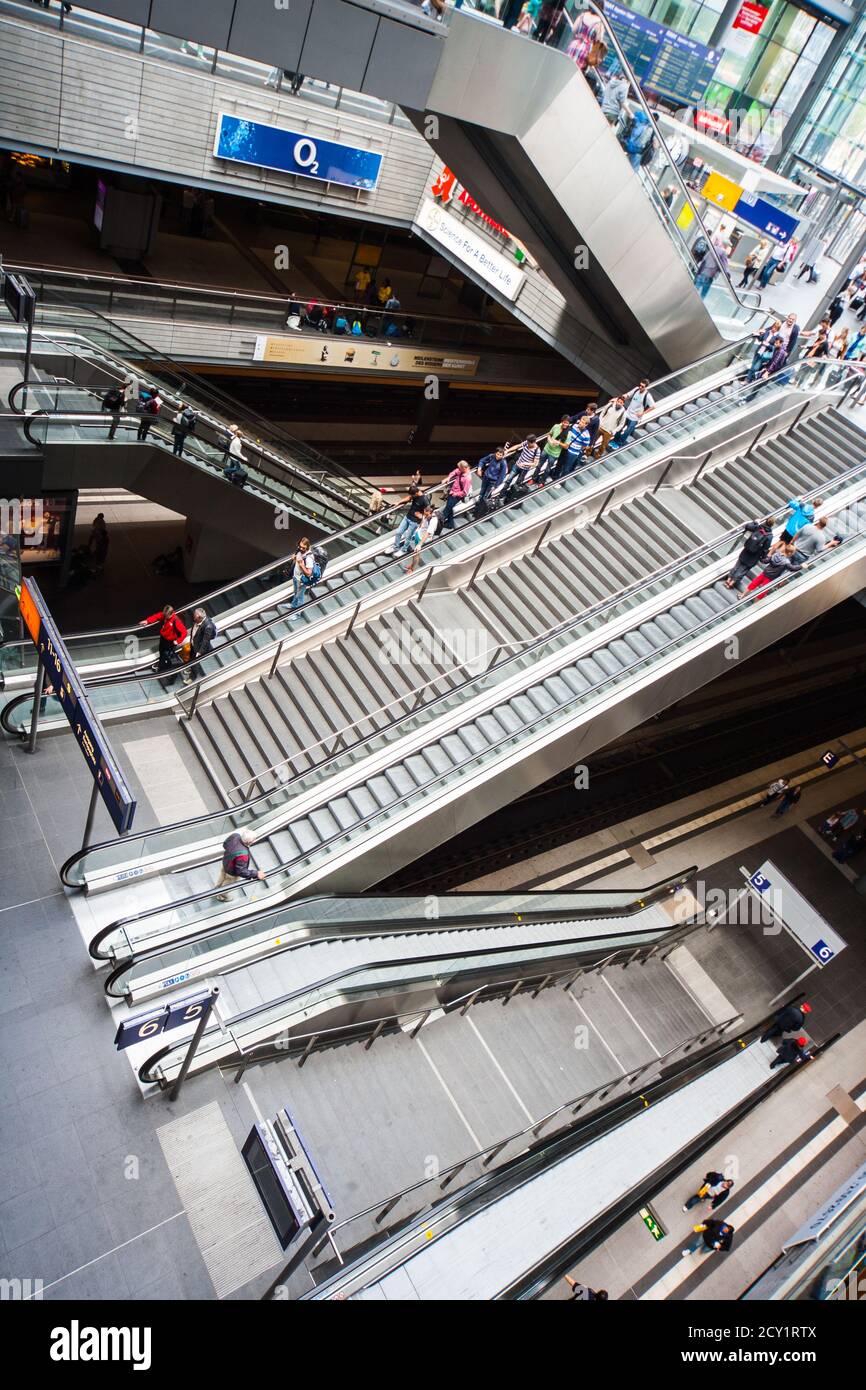 Train station stairs in Berlin Stock Photo - Alamy