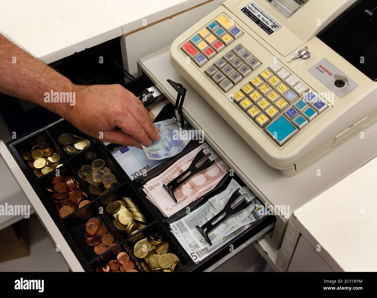 German cash register hi-res stock photography and images - Alamy