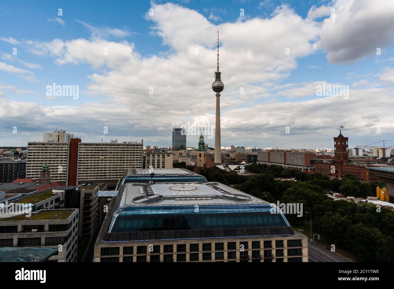 Berlin view from a rooftop Stock Photo - Alamy