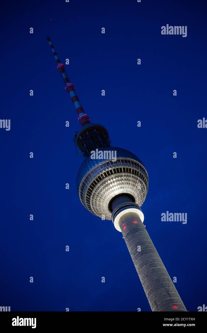 Berlin antenna tower, a symbol Stock Photo - Alamy