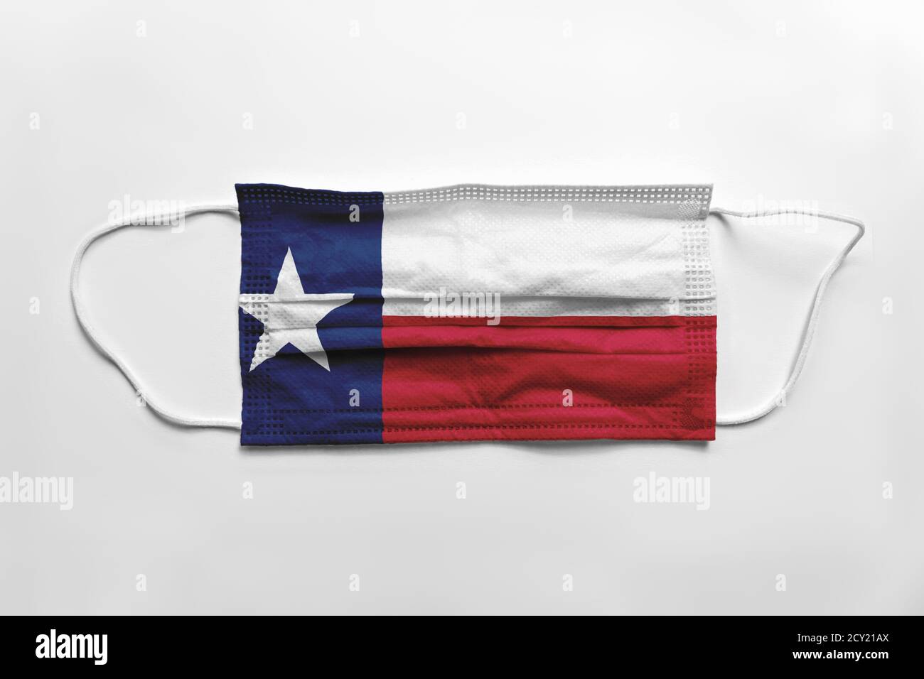 Texas flag mask hi-res stock photography and images - Alamy