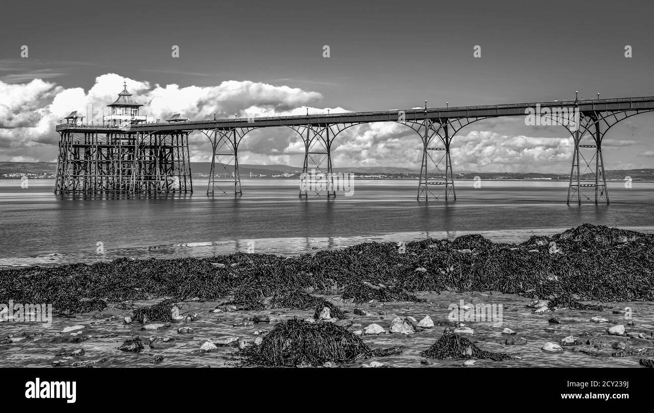Bristol channel somerset Black and White Stock Photos & Images - Alamy