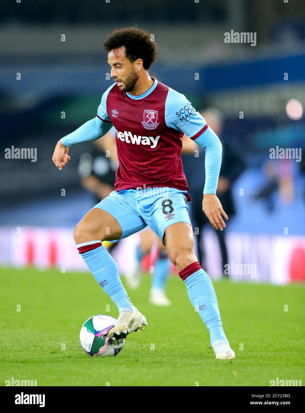 West Ham United's Felipe Anderson during the Carabao Cup fourth round ...