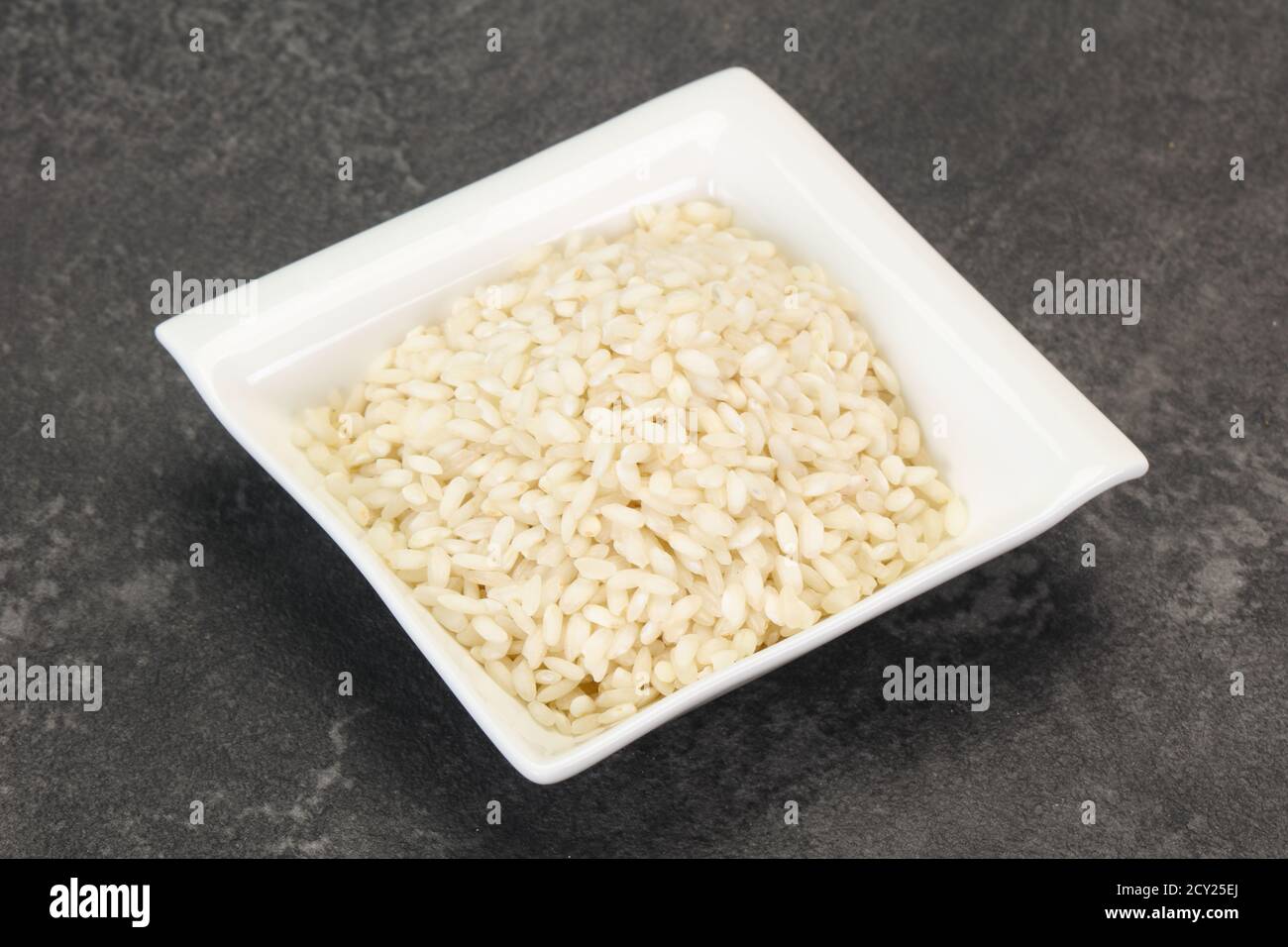 Raw Arborio rice for Italian risotto Stock Photo - Alamy