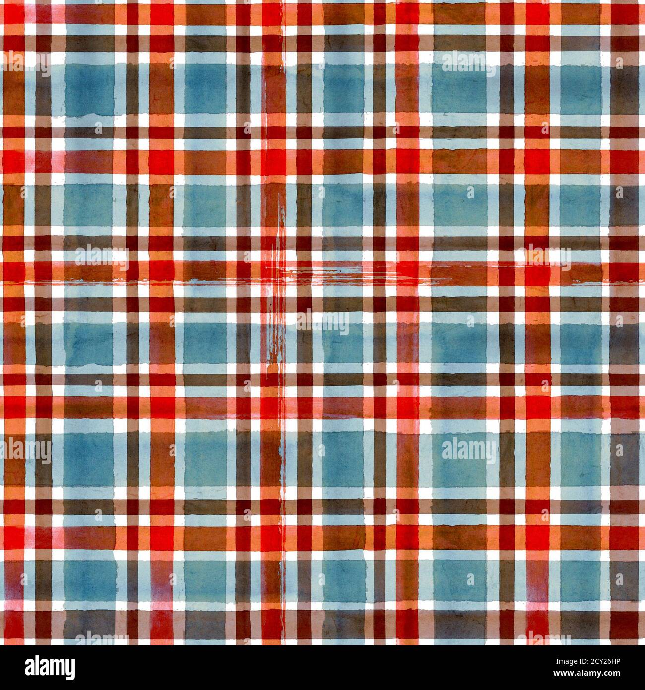 Red And Brown Plaid Background