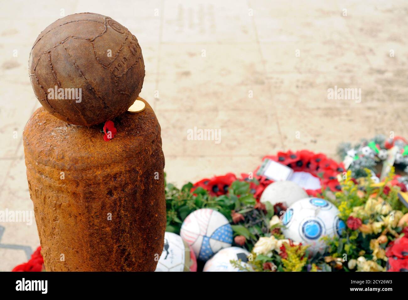 Christmas truce 1914 football hi-res stock photography and images - Alamy