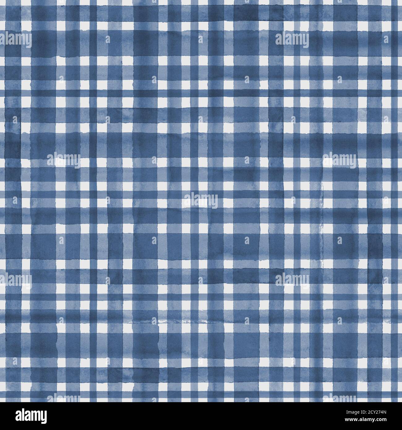 Wallpaper Blue Striped Gingham Gingham Check Type 1 Steel Blue