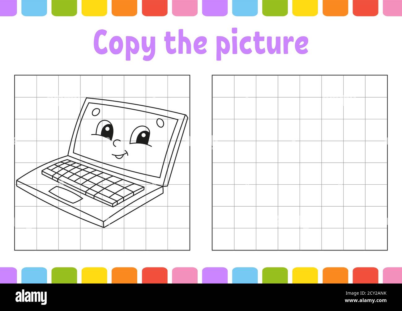 Copy the picture. Coloring book pages for kids. Education developing ...