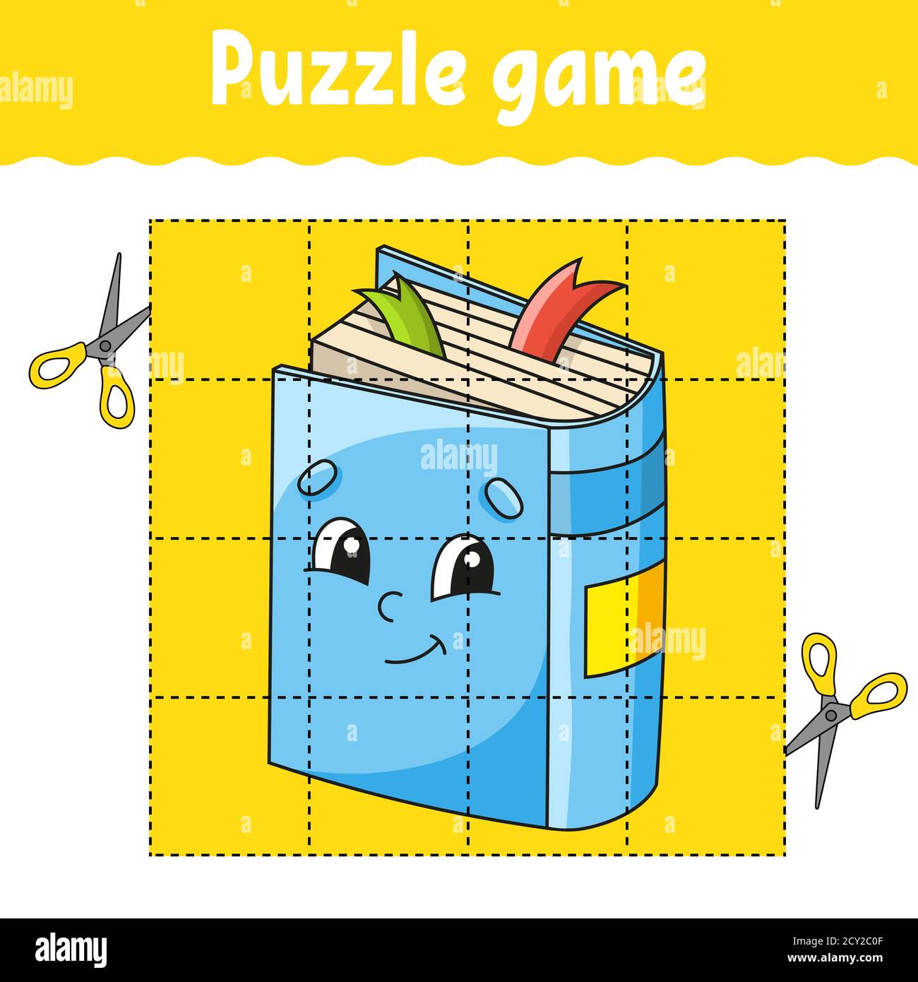 Puzzle game for kids. Education developing worksheet. Back to school ...