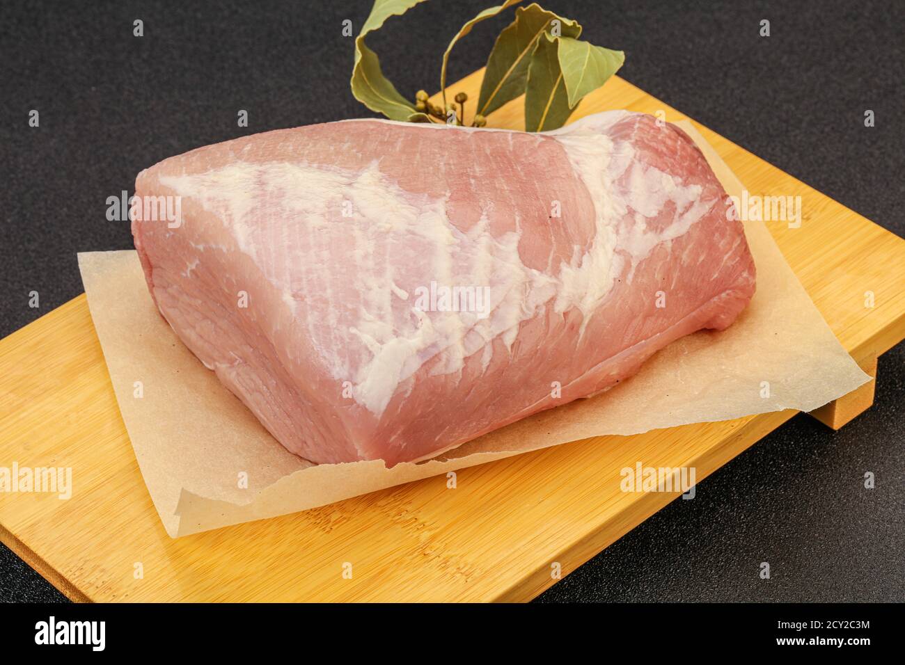 Raw pork meat ready for cooking Stock Photo - Alamy