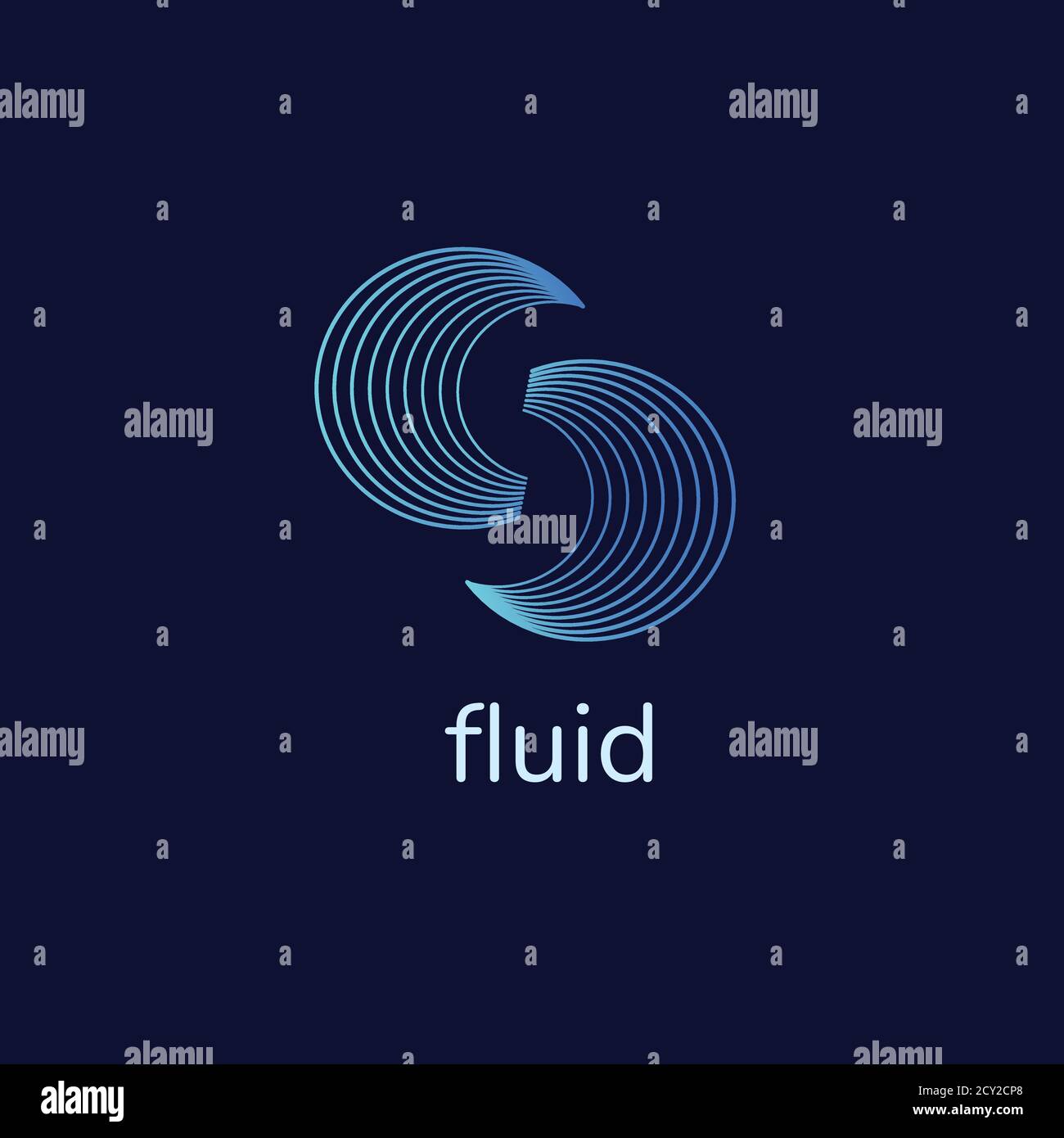 Fluid vector logo. Water emblem. Water icon Stock Vector Image & Art ...