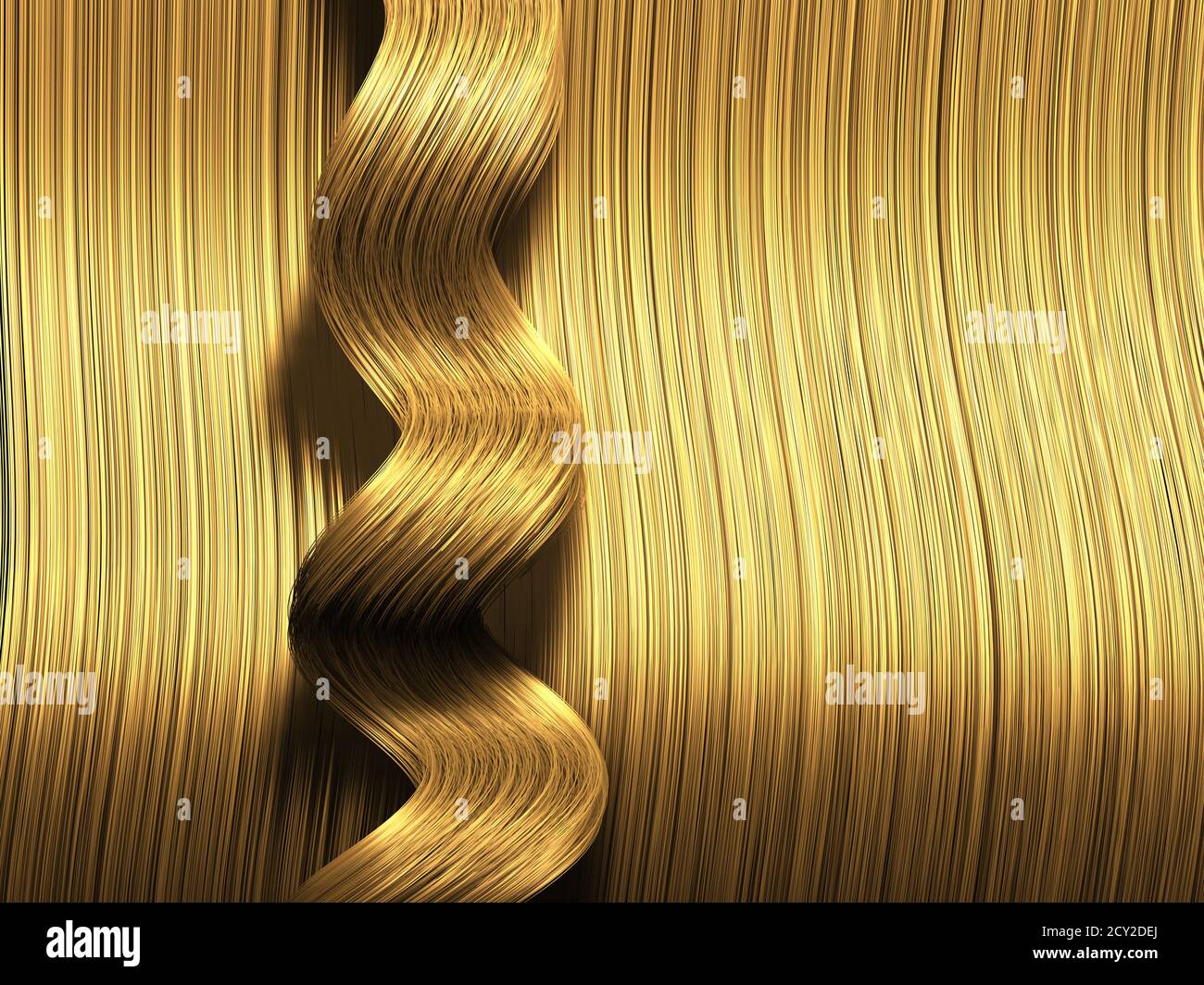 Blond hair sample, Hair care and coloring Stock Photo - Alamy