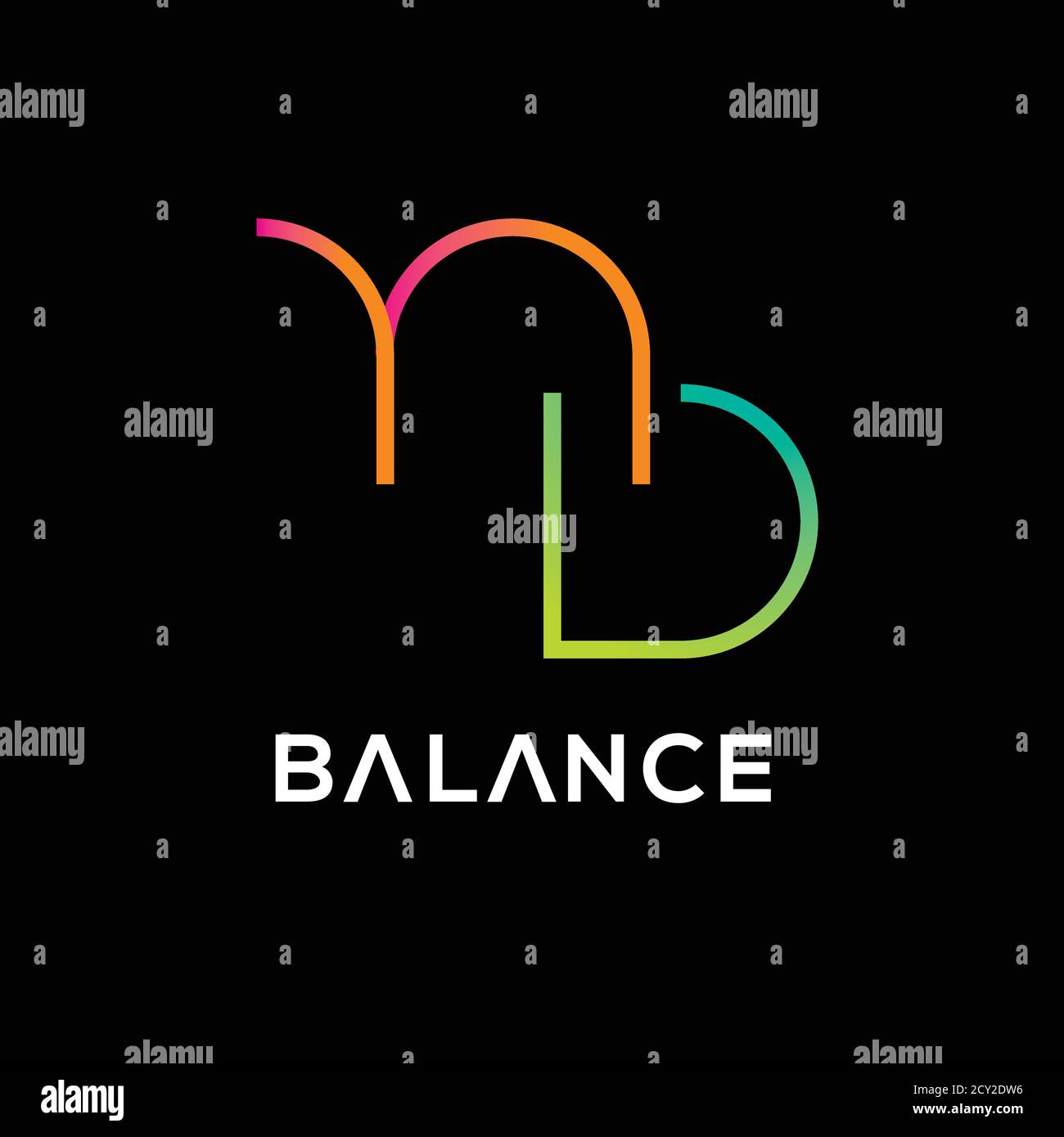 Balance vector logo. Balance icon. Balance emblem Stock Vector Image ...