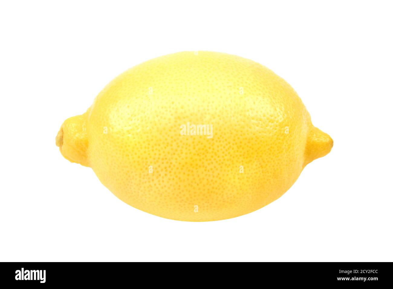 Fresh lemon fruit isolated on a white background Stock Photo - Alamy