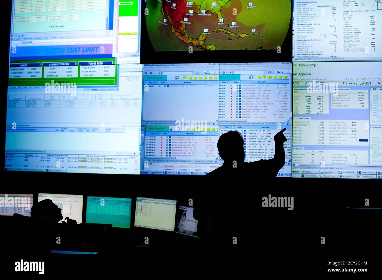 Electric grid command center hi-res stock photography and images - Alamy