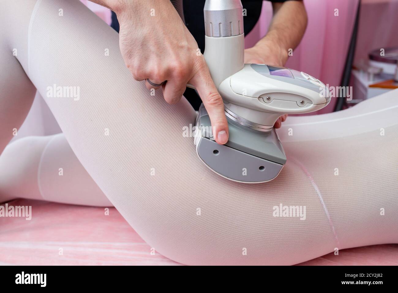 Lpg massage procedure hands hi-res stock photography and images - Alamy