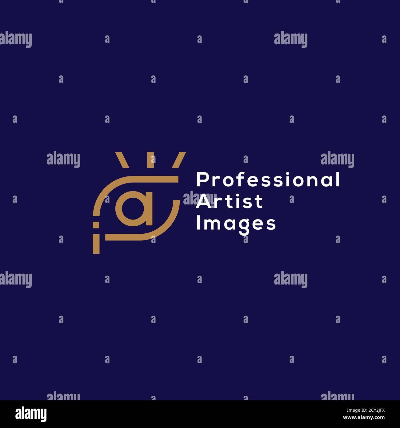 Professional artist images vector logo. P,A,I letters vector monogram ...