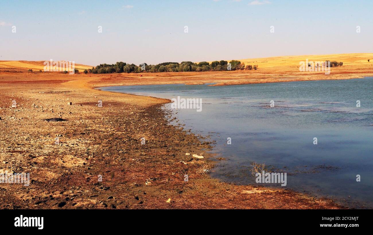 drought in continental climate, decrease in water levels, consequences ...