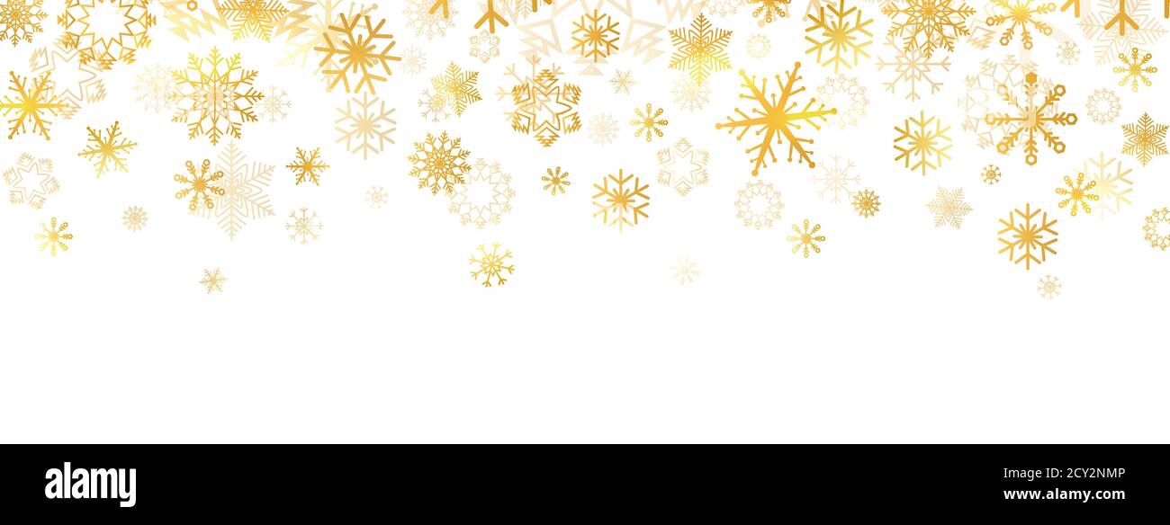 Snowflakes Falling Border