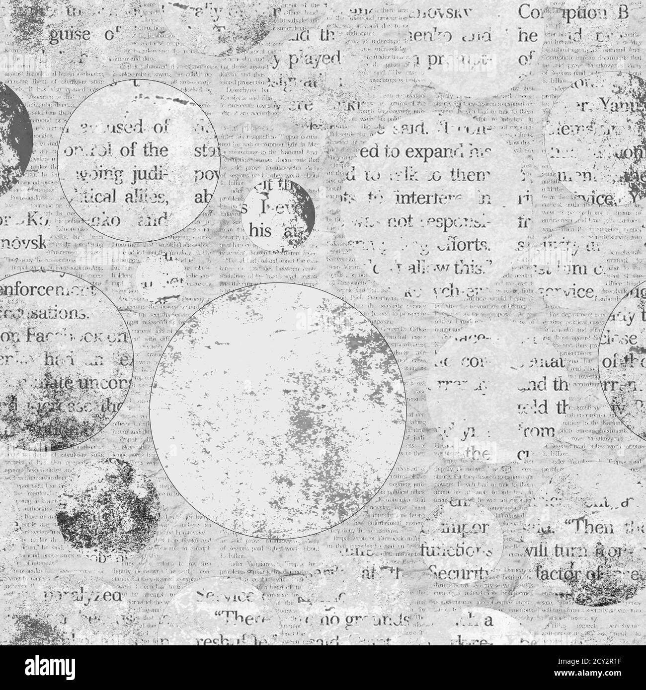 Newspaper texture background. News collage clippings with mixed ...