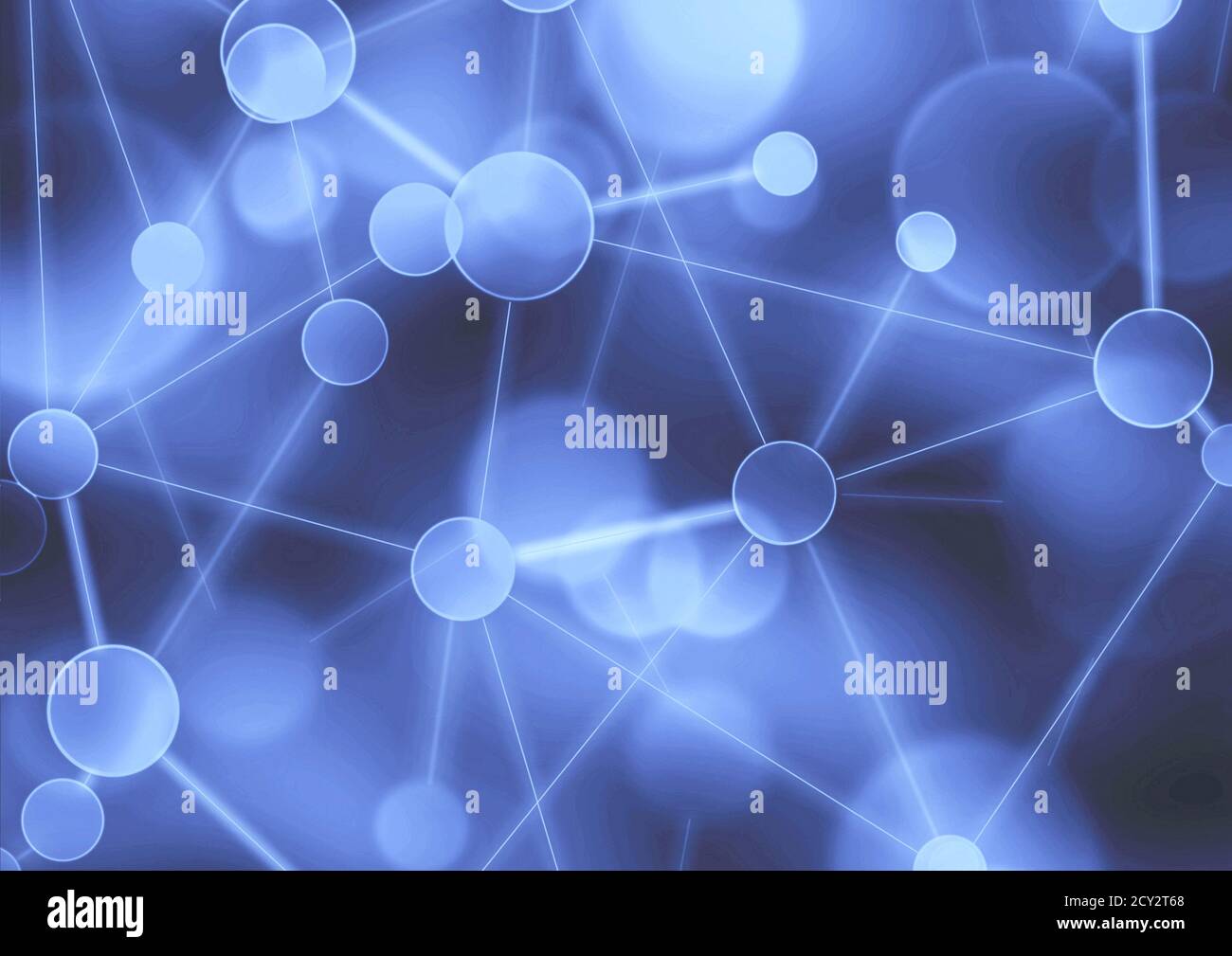 Network abstract purple background. Neural, social network Blockchain ...