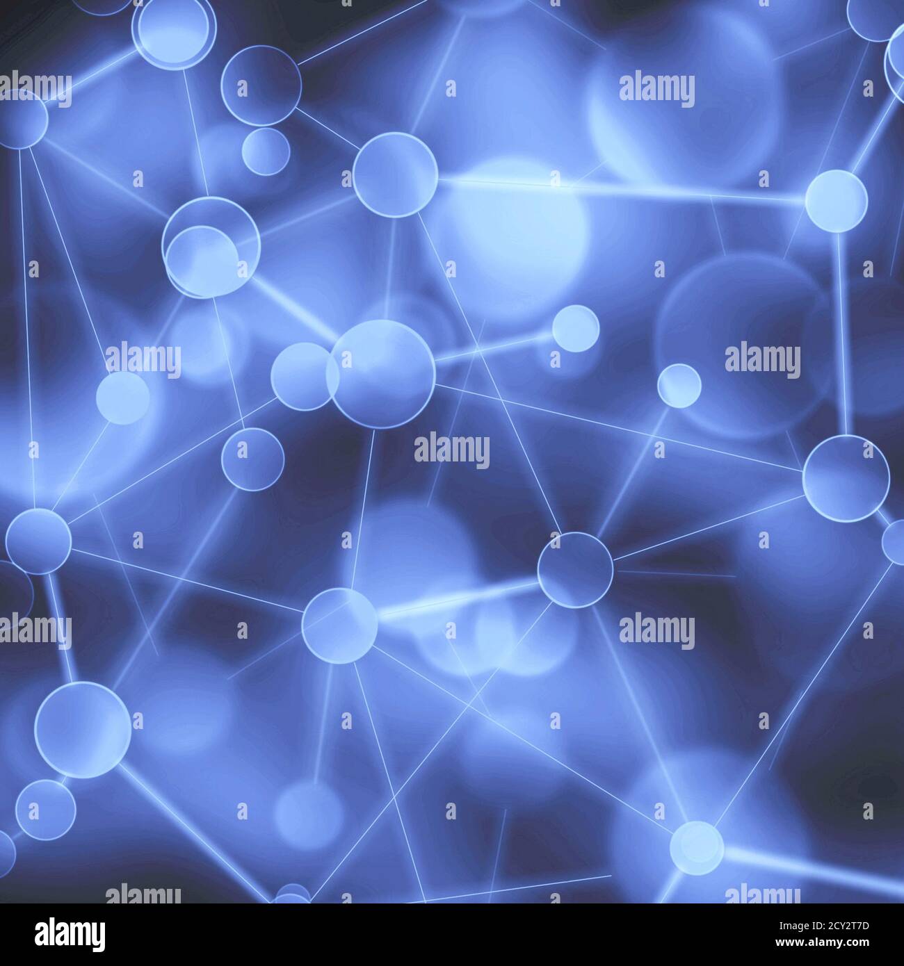 Network abstract background. Neural, social network Blockchain network ...