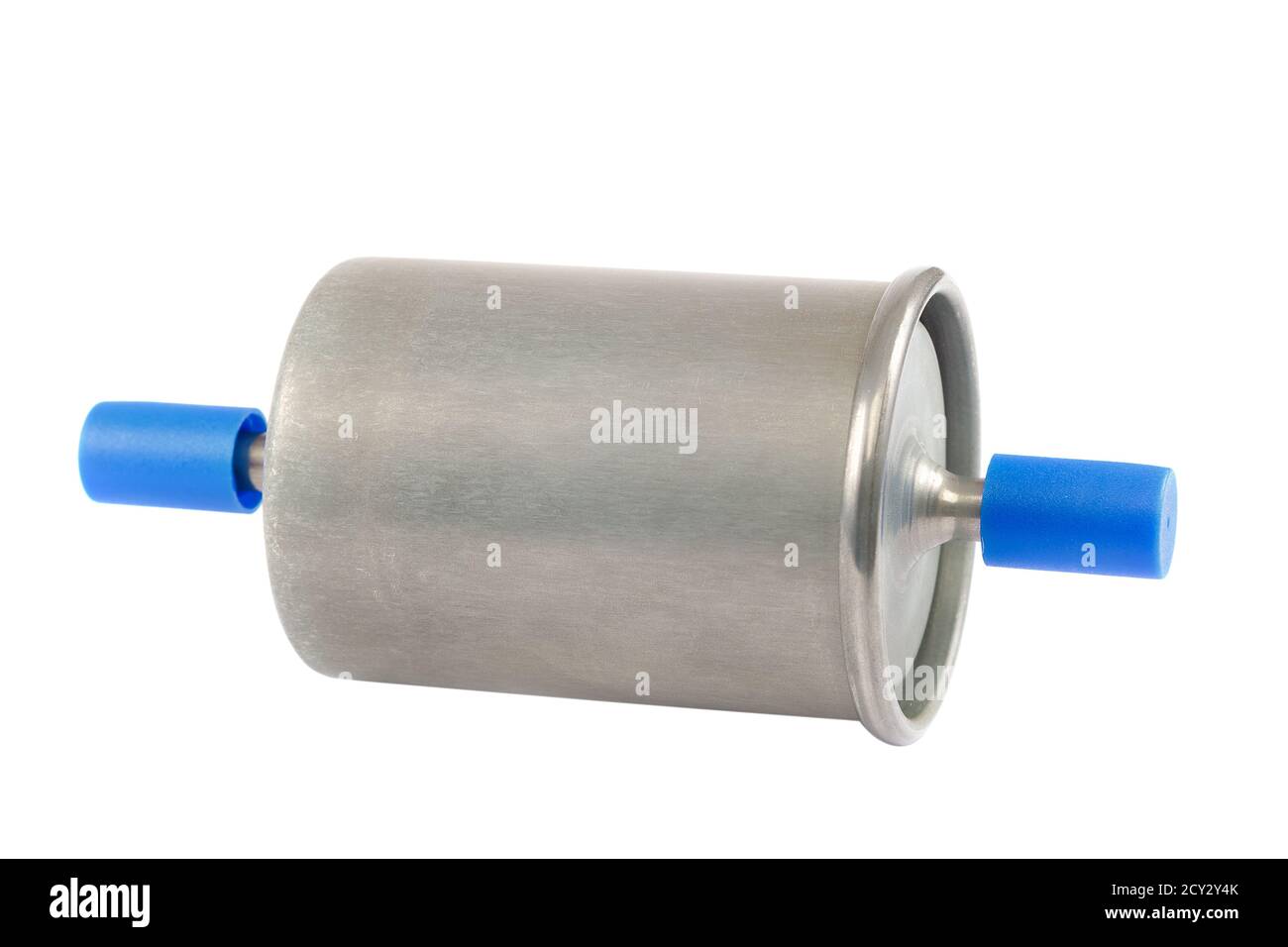 Automotive fuel filter isolated on white background Stock Photo - Alamy