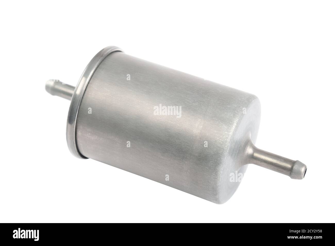 Automotive fuel filter isolated on white background Stock Photo - Alamy